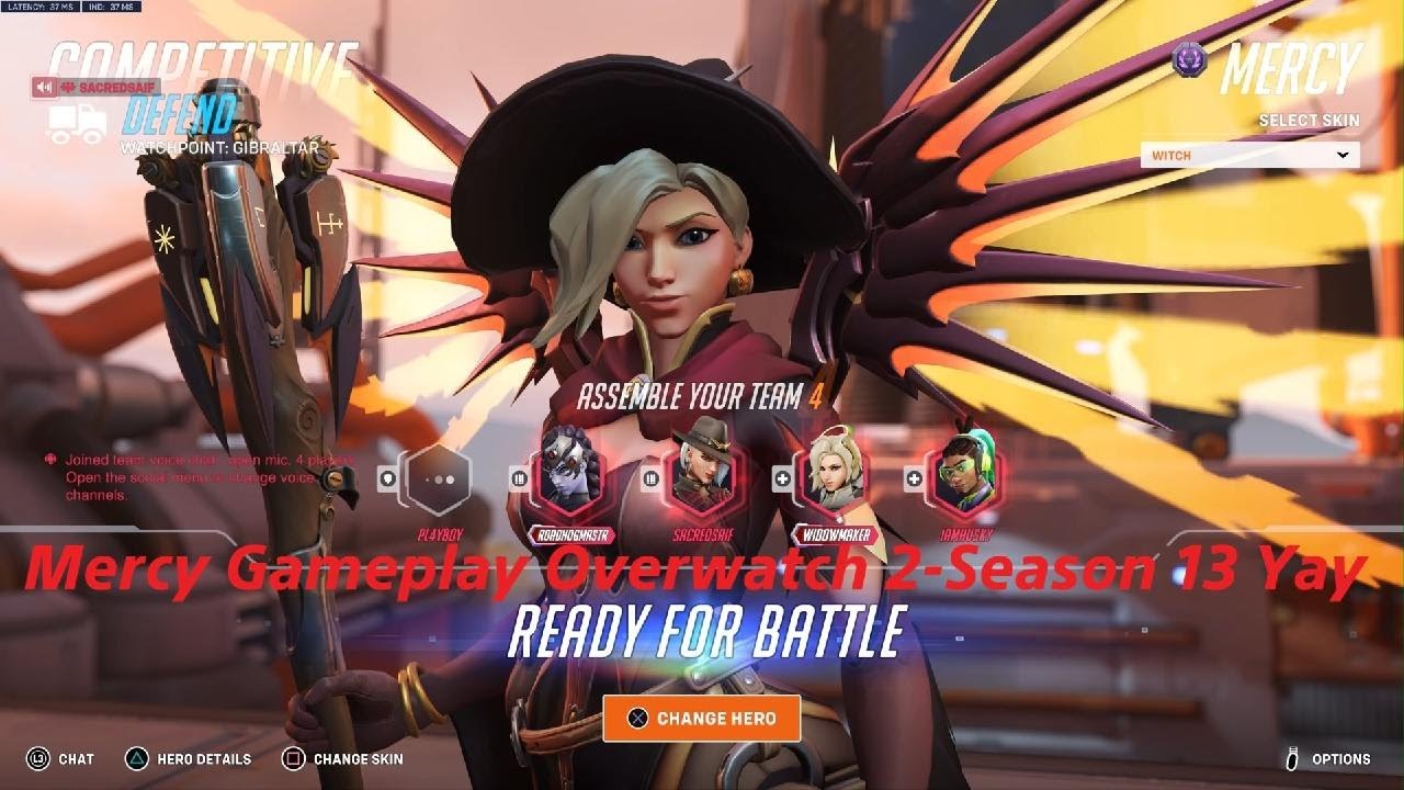 Overwatch 2 Mercy Gameplay, Season 13 Im Back AHH🥰 - YouTube