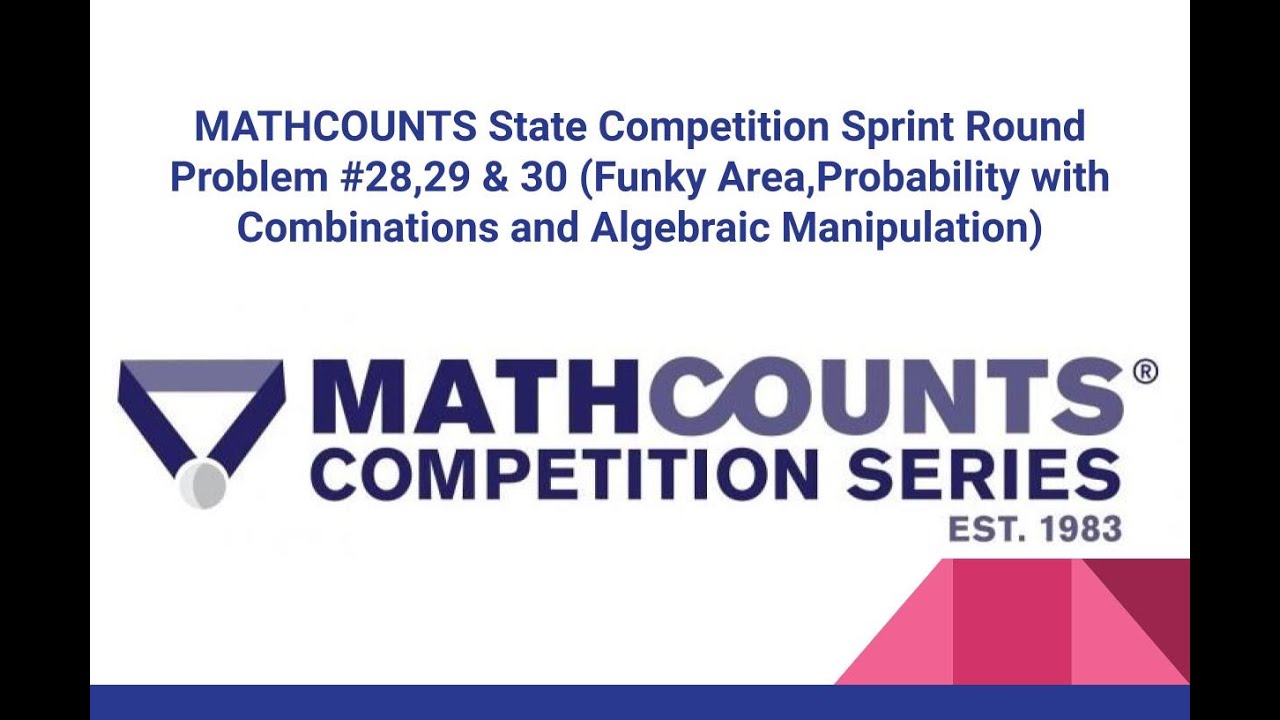 MATHCOUNTS State Sprint Round Problem #28-30 - YouTube
