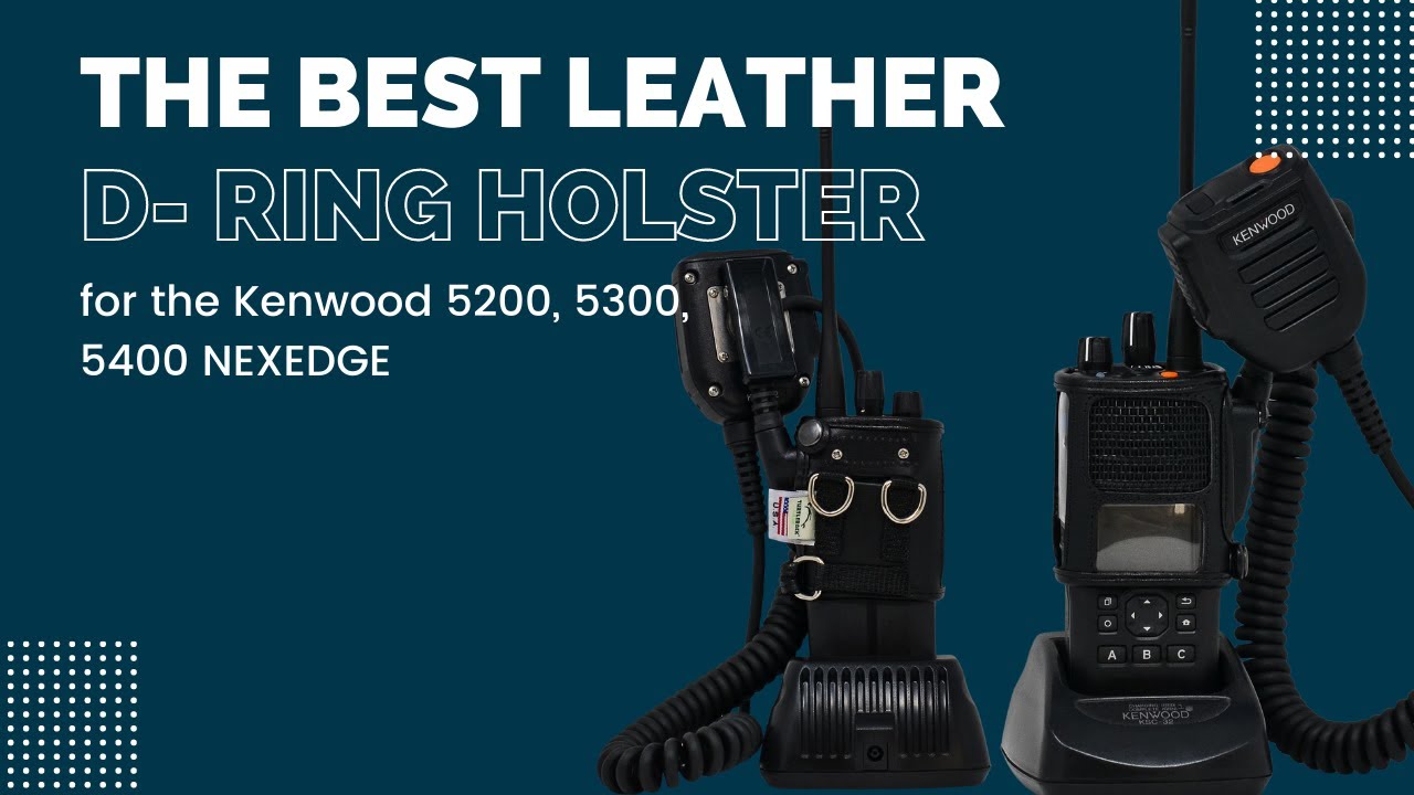 How to Install: Kenwood NX 5200, 5300, 5400 Leather Holster - YouTube