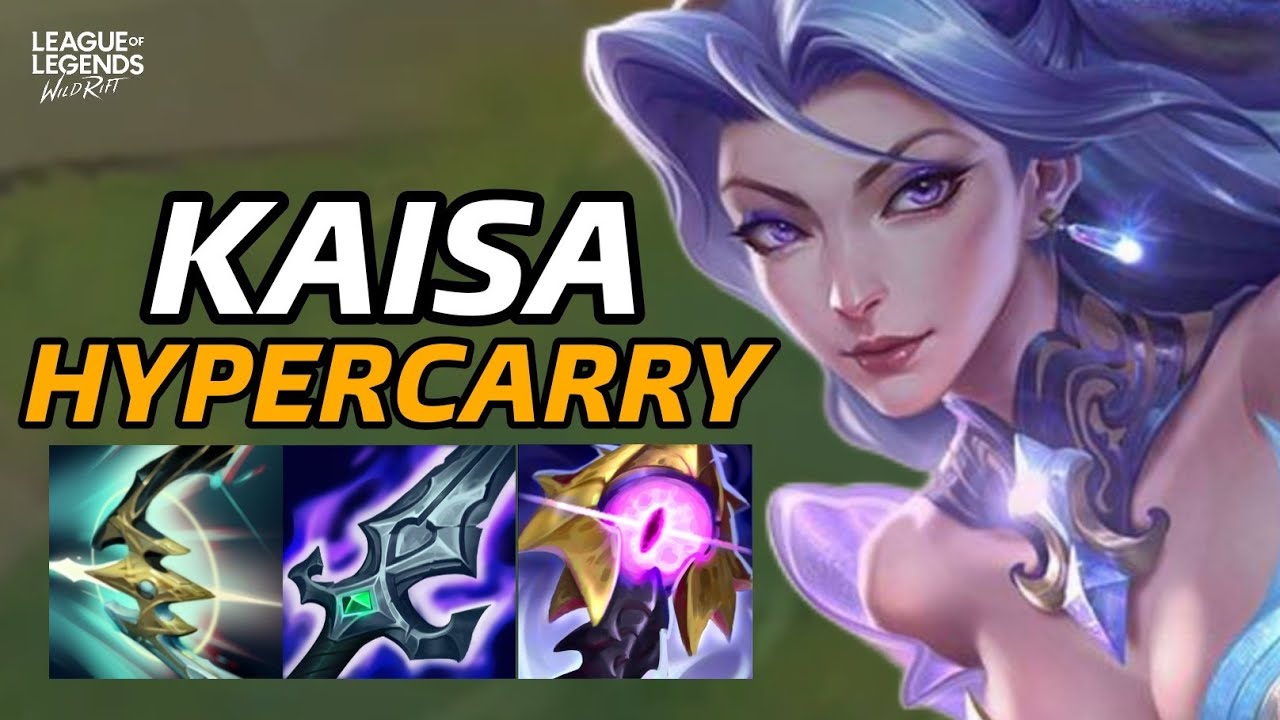 KAISA ROSA DE CRISTAL CON SU NUEVA BUILD PARA CARREAR EN WILD RIFT 🤯 ...