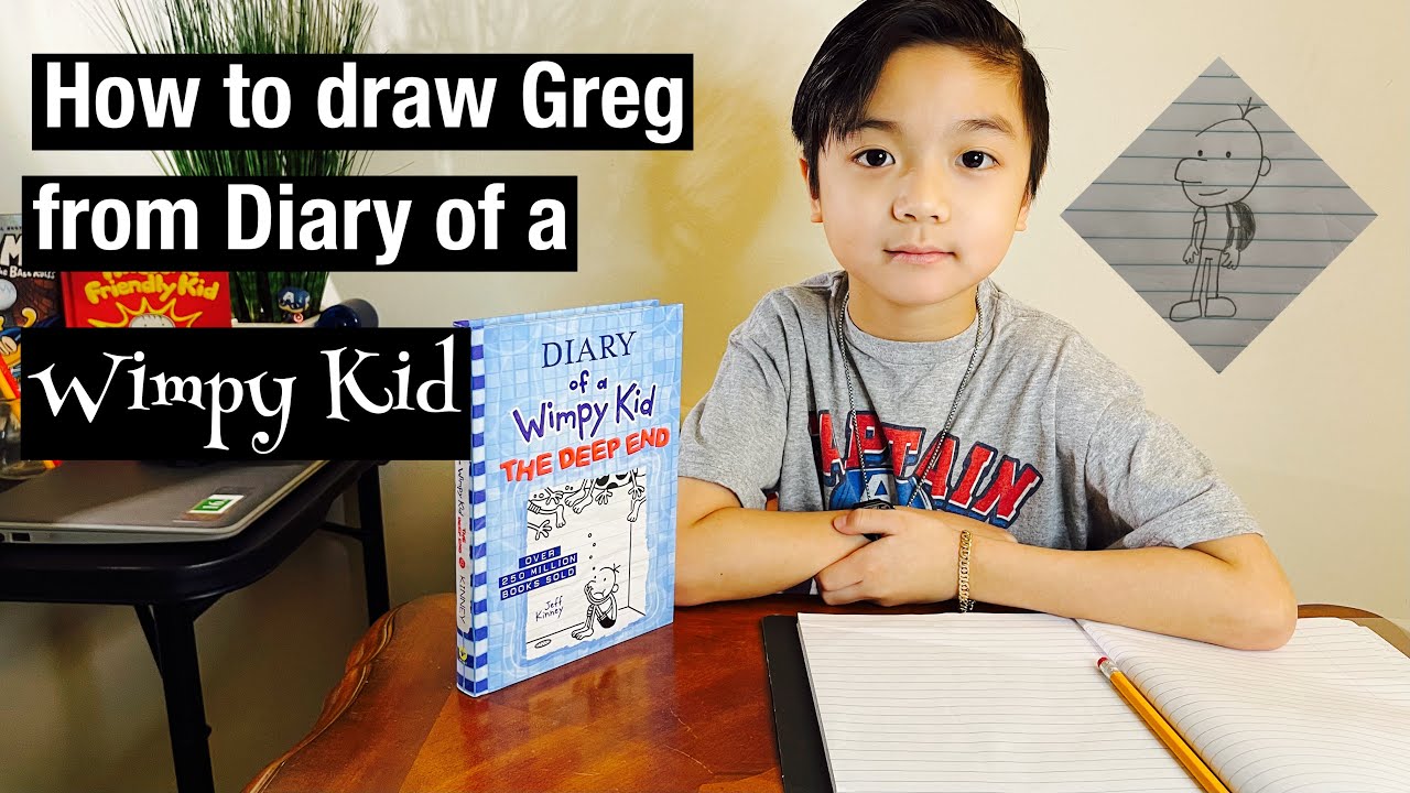 How to draw Greg from the Diary of a Wimpy Kid - YouTube