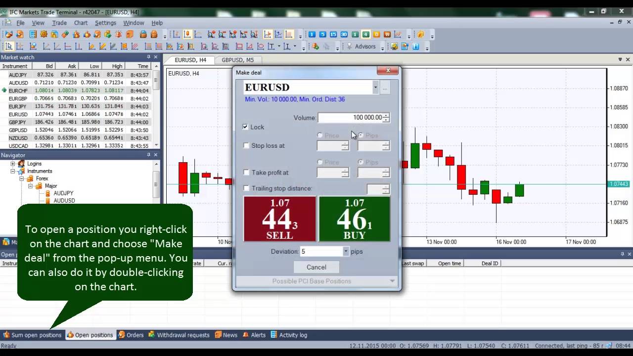 How to open a trading position? | NetTradeX Trading Platform | IFC ...