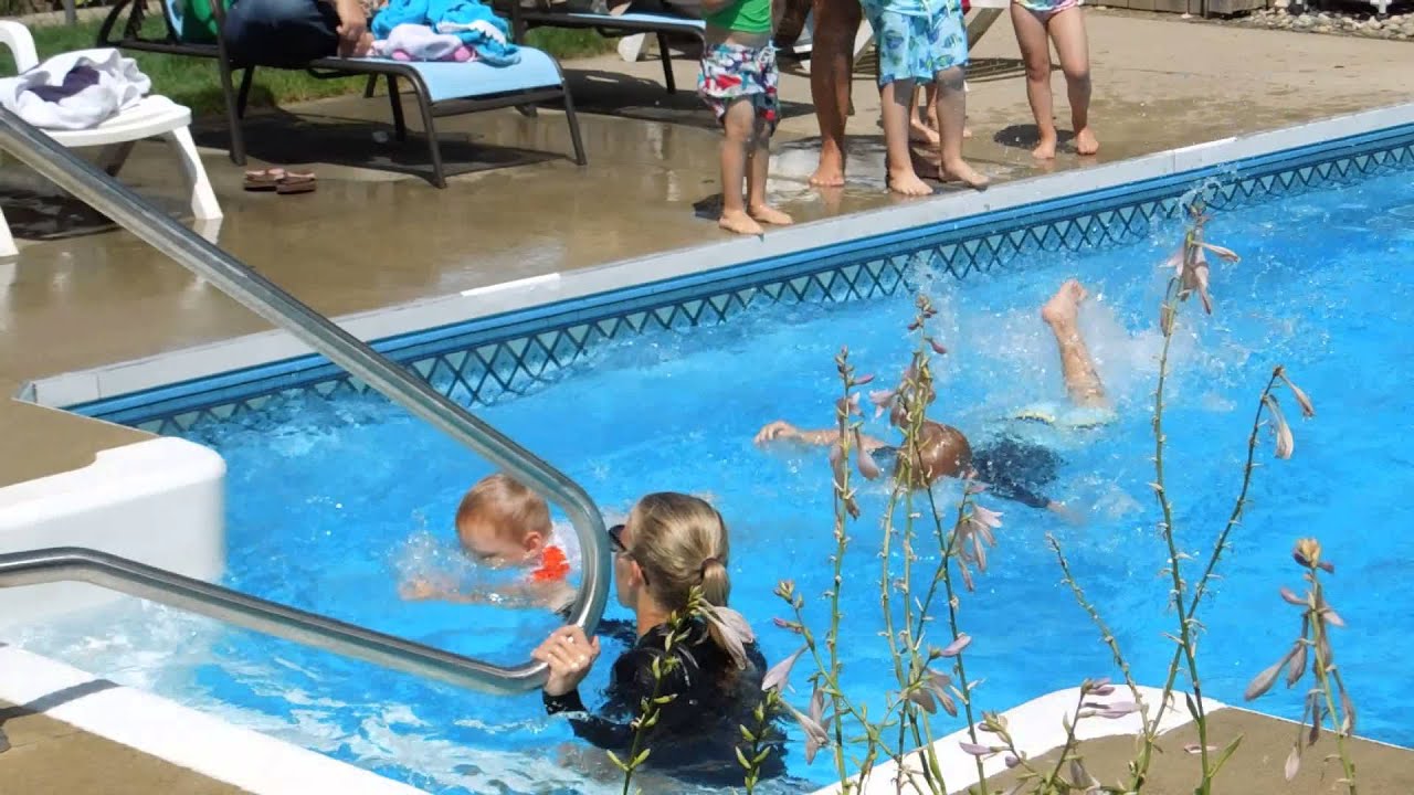 Sam & Ty Swim Together at Miss Rita's Swim Class - YouTube