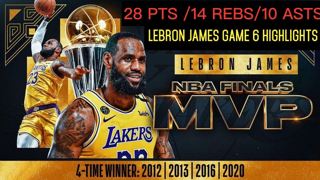 Lebron James Game 6 Highlights | 2020 NBA Finals - YouTube