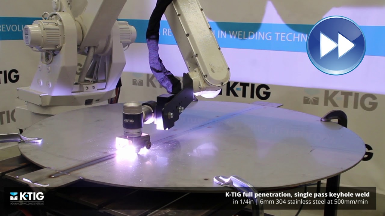 K-TIG WELD | Single pass, full penetration keyhole TIG weld in 6mm | 1 ...