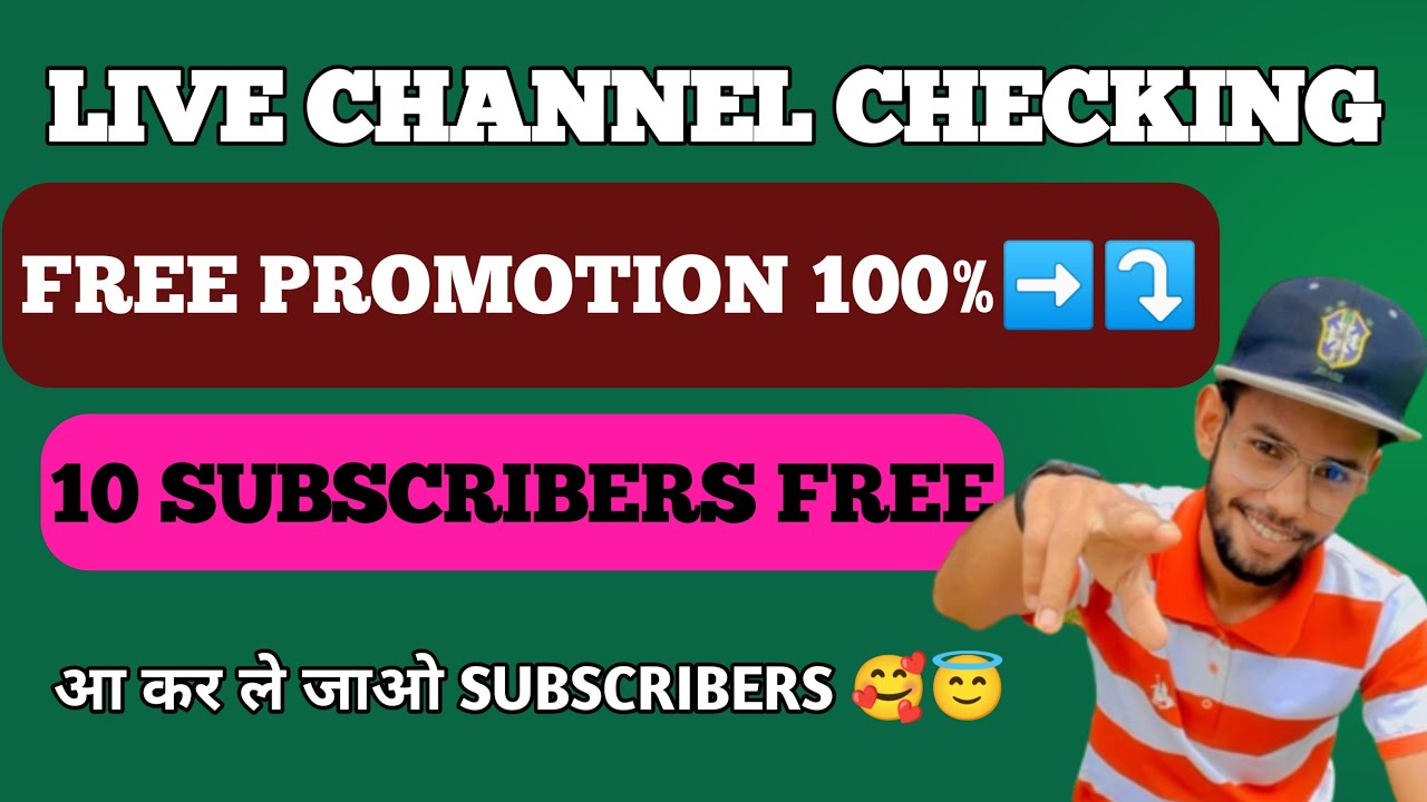 Live Channel Checking And Free Promotion - YouTube