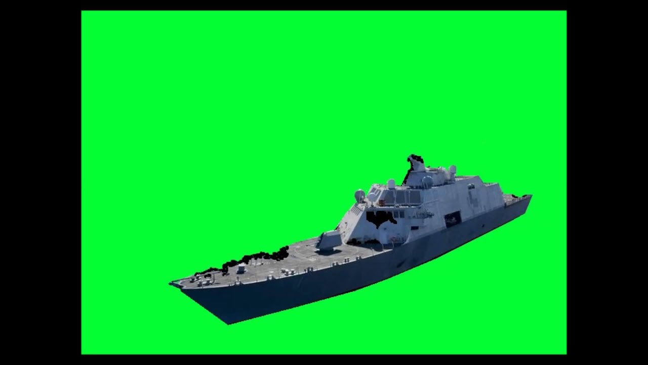 Green Screen Navy Destroyer - YouTube