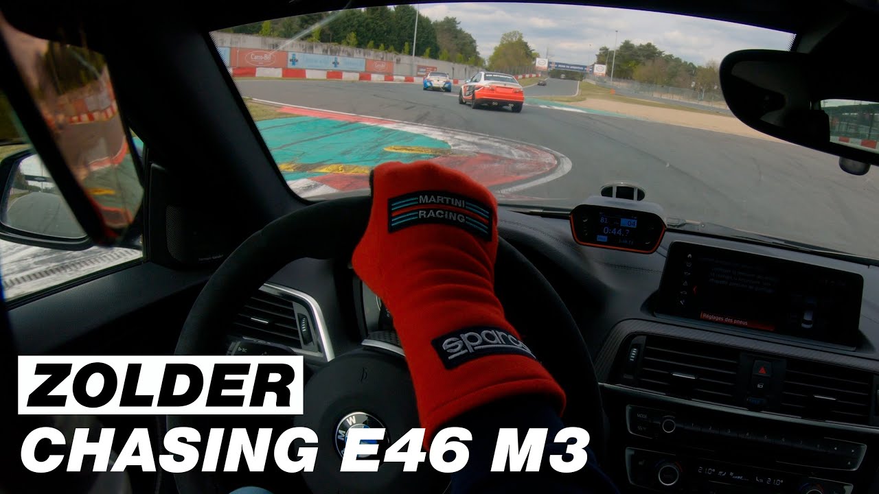 CHASING E46 M3 at CIRCUIT ZOLDER and setting new personal best - FULL RUN - YouTube
