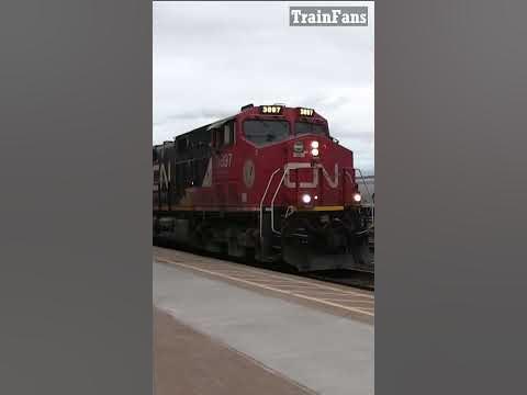 #shorts Manifest Train CN M301 With CN 3897 & CN 2842 Locomotives #cnrail - YouTube