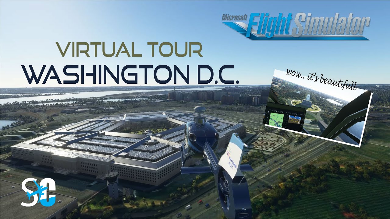 Explore Washington D.C. USA with Flight Simulator - YouTube