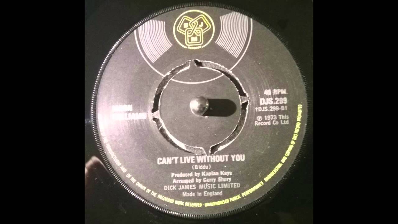 Moon Williams Can't Live Without You - YouTube