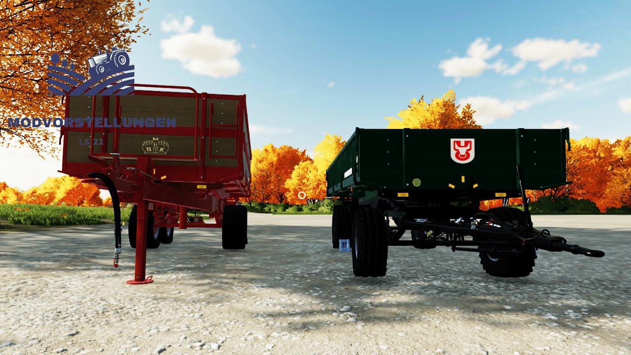 LS22 ModVorstellung/ 3-Seiten Markenkipper Drehschemel u. Tandemkipper ...
