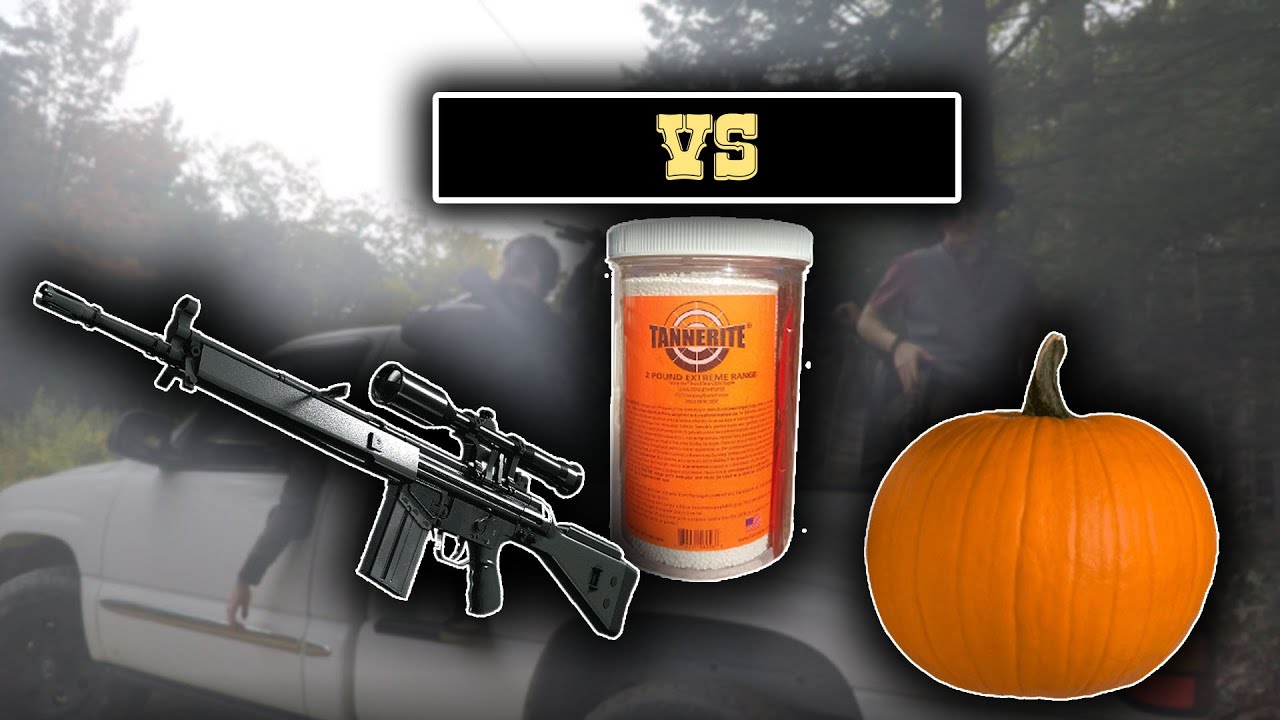 Pumpkin VS. Tannerite - YouTube