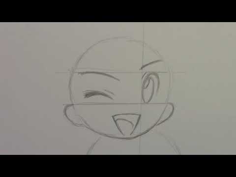Chibi wink, how to draw peace sign - YouTube