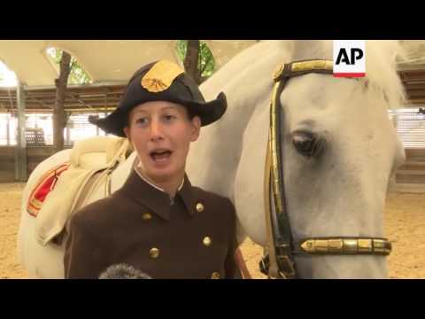 Vienna's riding school has 1st woman trainer - YouTube