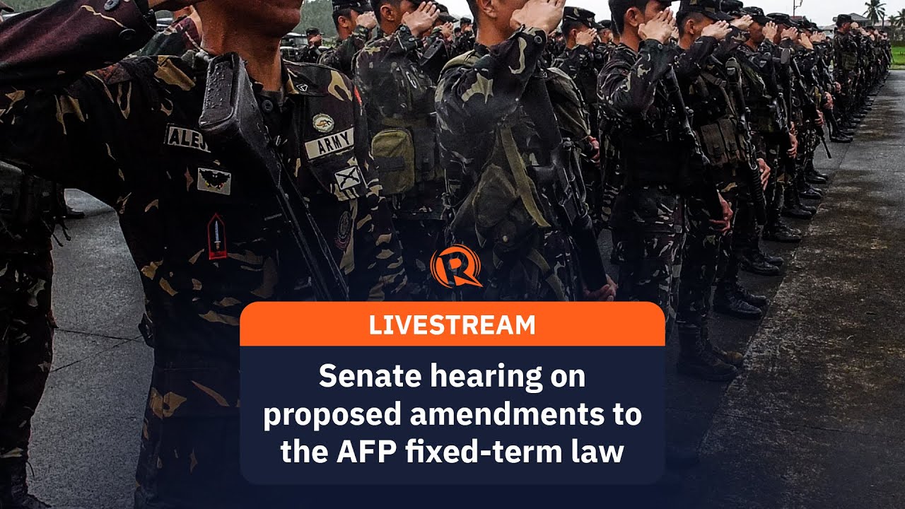 Senate hearing on proposed amendments to AFP fixed-term law - YouTube