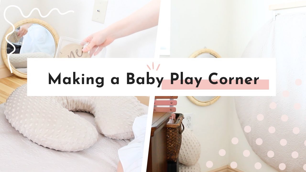 How to Make a DIY Baby Play Corner | Nest with me first time mom - YouTube