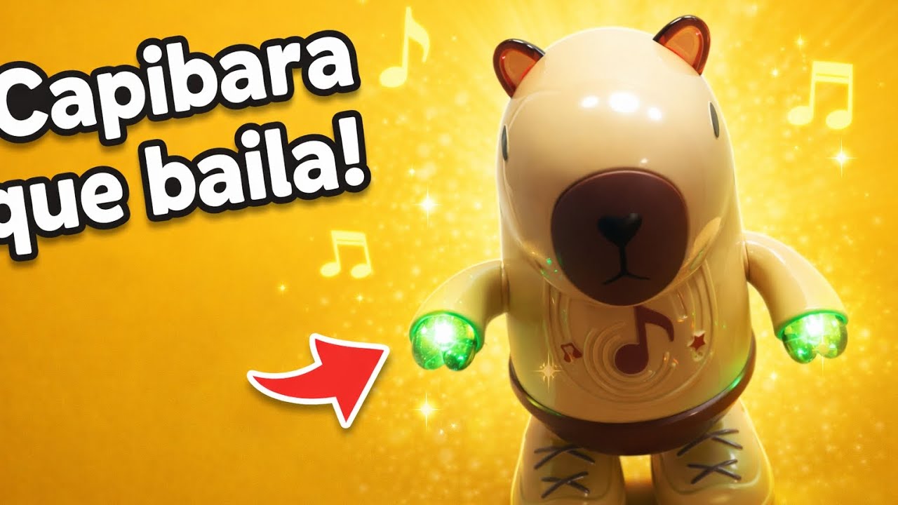 🦫 Capibara que baila con luces y música | El juguete más tierno - YouTube