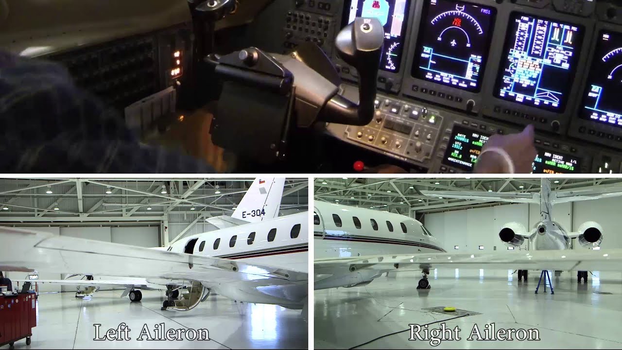 Aileron Position Indication - MEL Procedure for the Citation X - YouTube