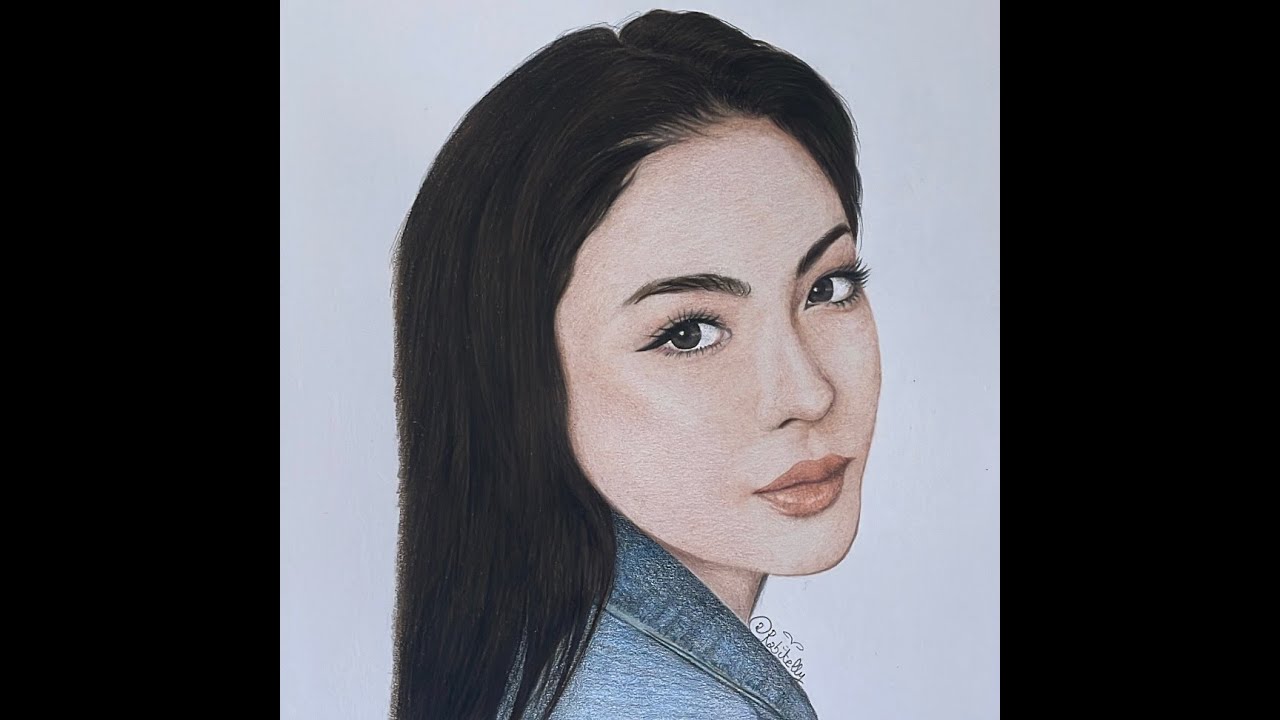 Drawing of Faye Peraya Malisorn (Nueng - Blank the series) - YouTube