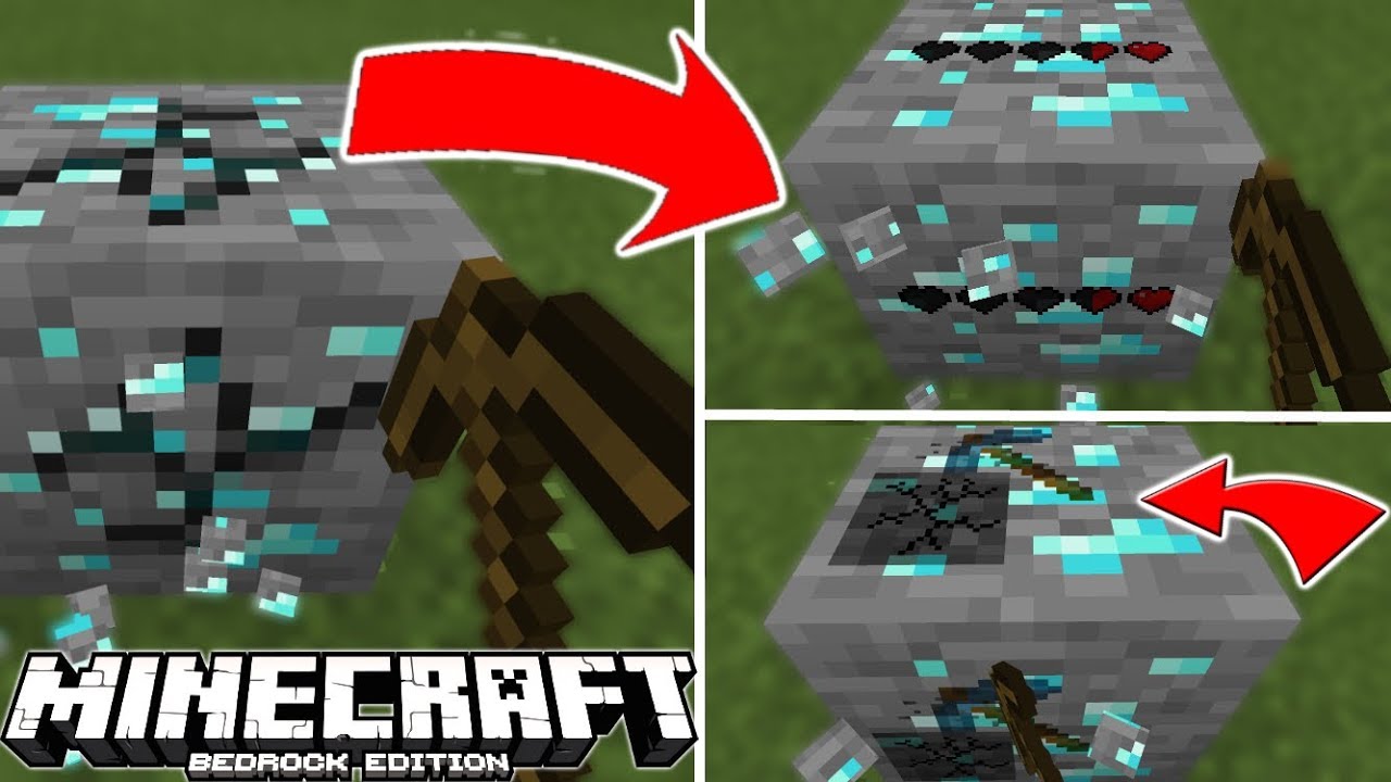 BETTER Mining Animations For Minecraft PE 1.12+ - YouTube