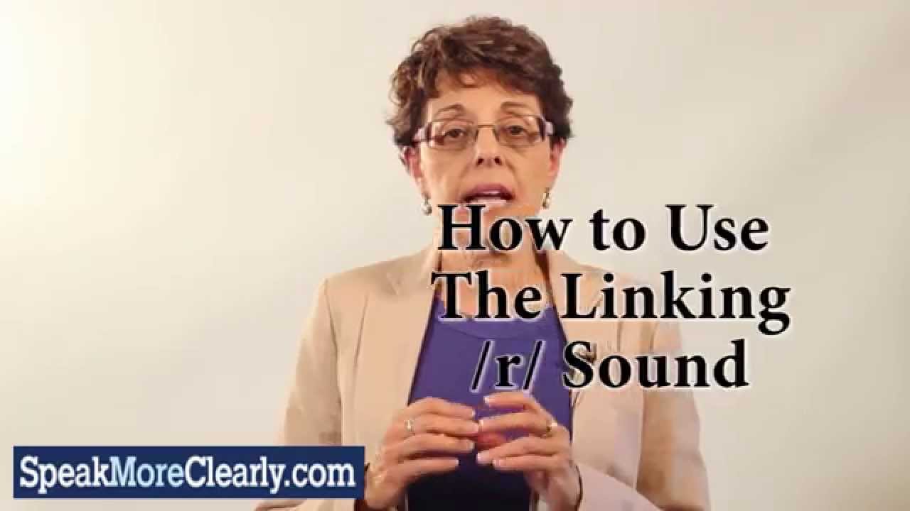 Linking words in English: 'r' sound - YouTube