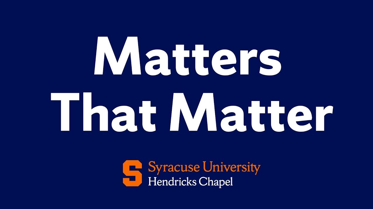 Matters That Matter: Father James Martin in Conversation with Dean ...