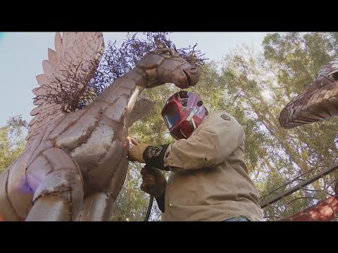 Southern CA metal sculptor highlights 2,000 piece art gallery that ...