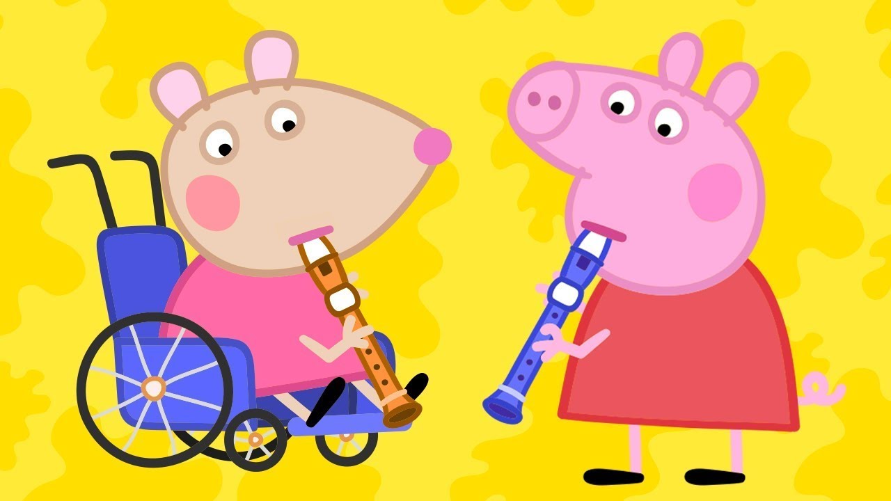 Peppa Pig English Episodes | Meet Mandy Mouse - Playing Music Special ...