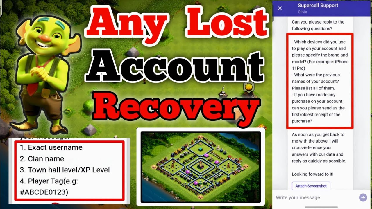 How To Recover Coc Lost Account @IcAghoriGaming - YouTube