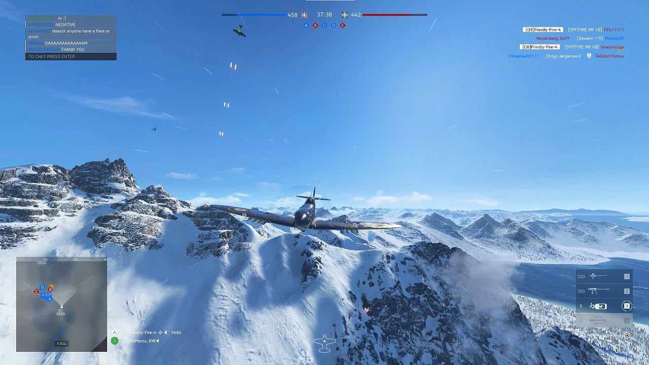 Spitfire MK VB Plane | Fjell 652 Map | 84-1 | Battlefield V Full Game ...