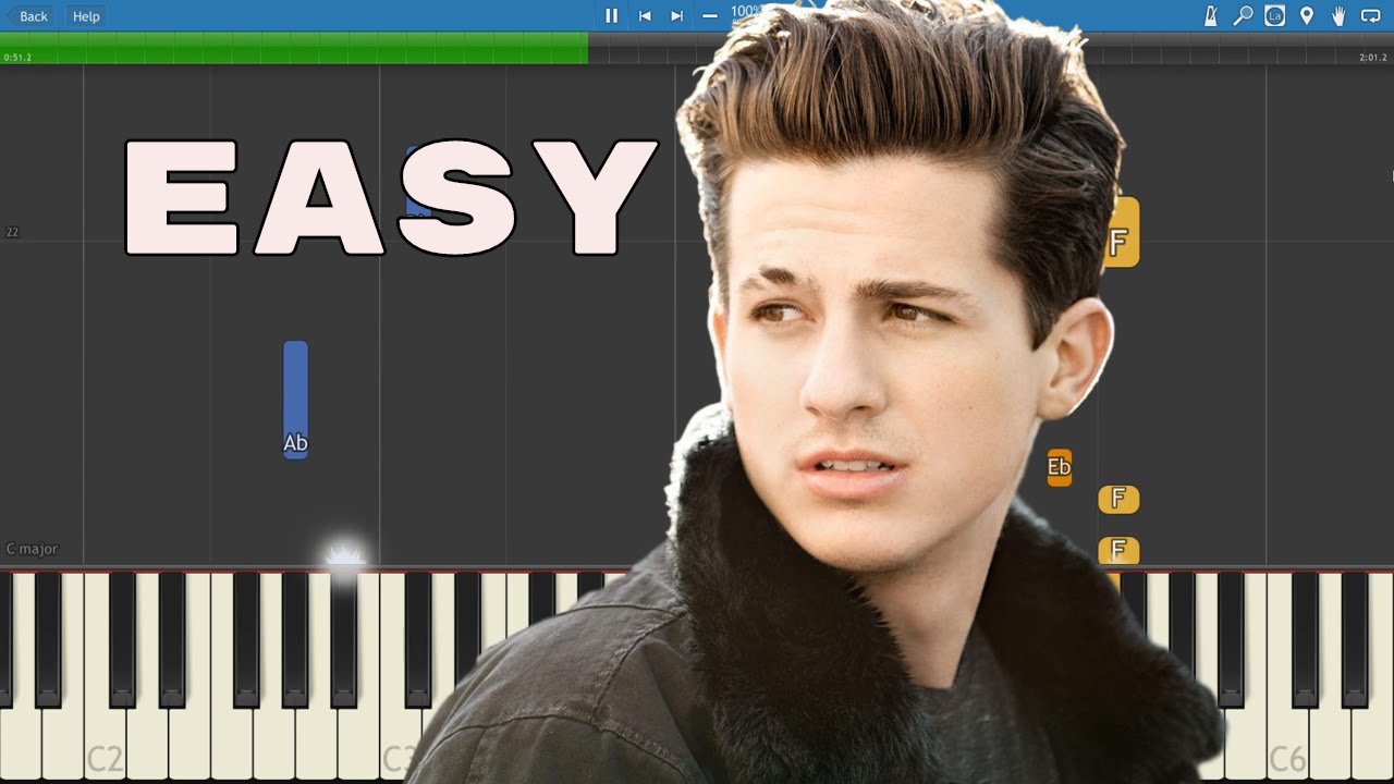 How to play One Call Away - EASY Piano Tutorial - Charlie Puth - YouTube