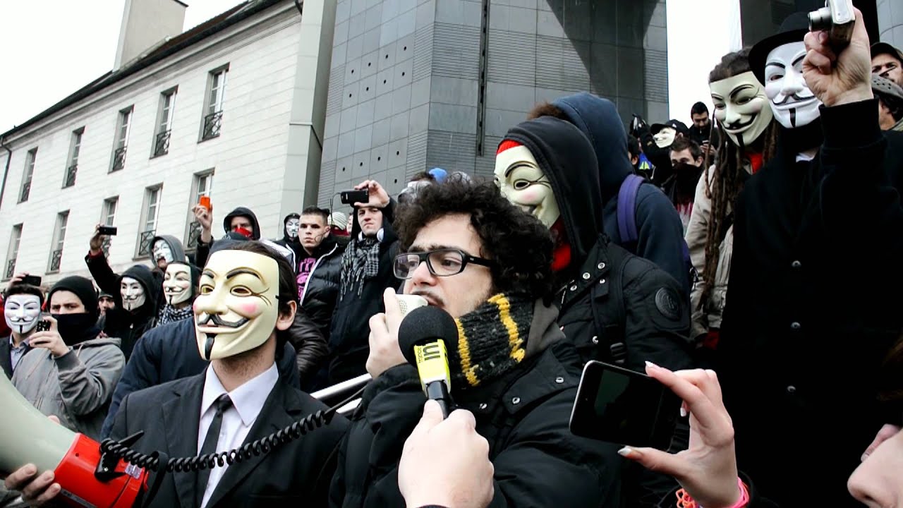 Anonymous Protest Against Internet Anti-Piracy Law, ACTA (Anti ...