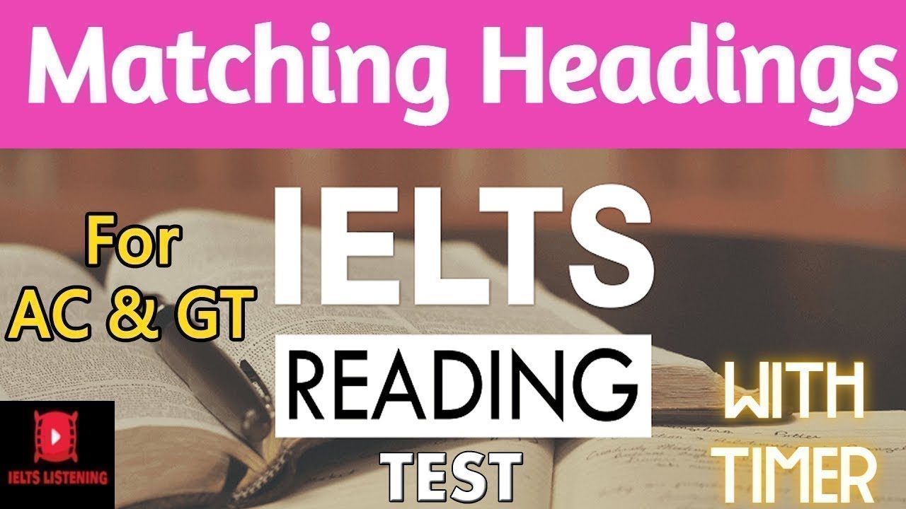 IELTS READING MATCH HEADINGS I IELTS READING PRACTICE TEST 2025 WITH ...