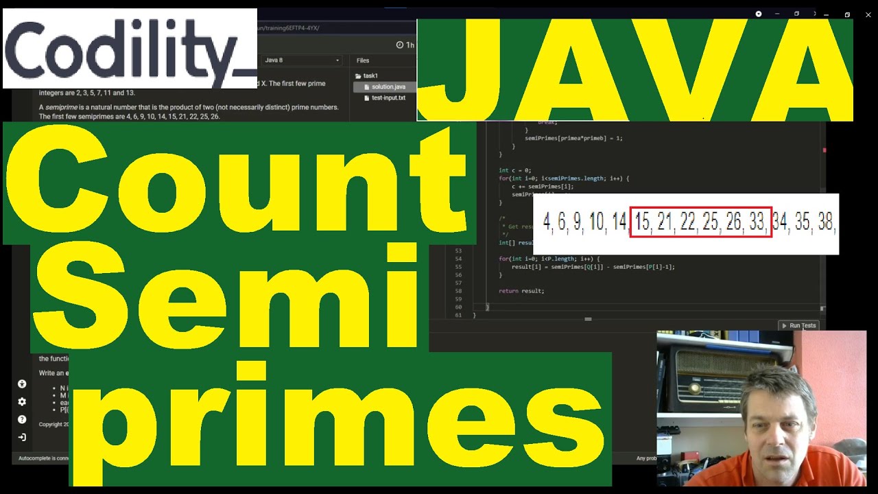 Codility Count semiprimes - YouTube