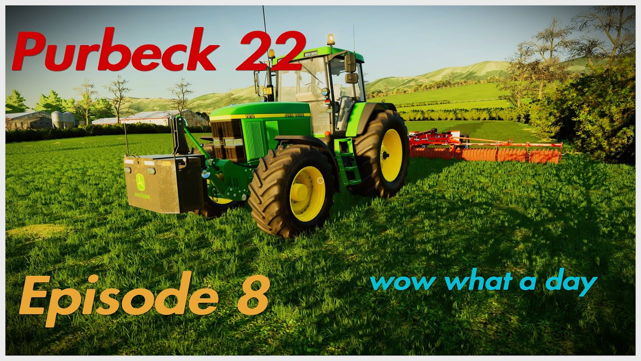 What a day on the farm!!-purbeck 22 episode 8 FS22 ps5 - YouTube