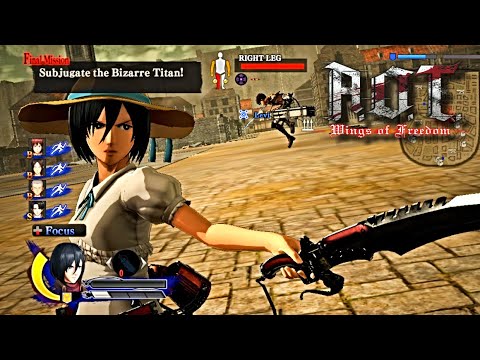 Mikasa Ackerman vs Bizarre Titan 9 Star Final Survey Mission - YouTube