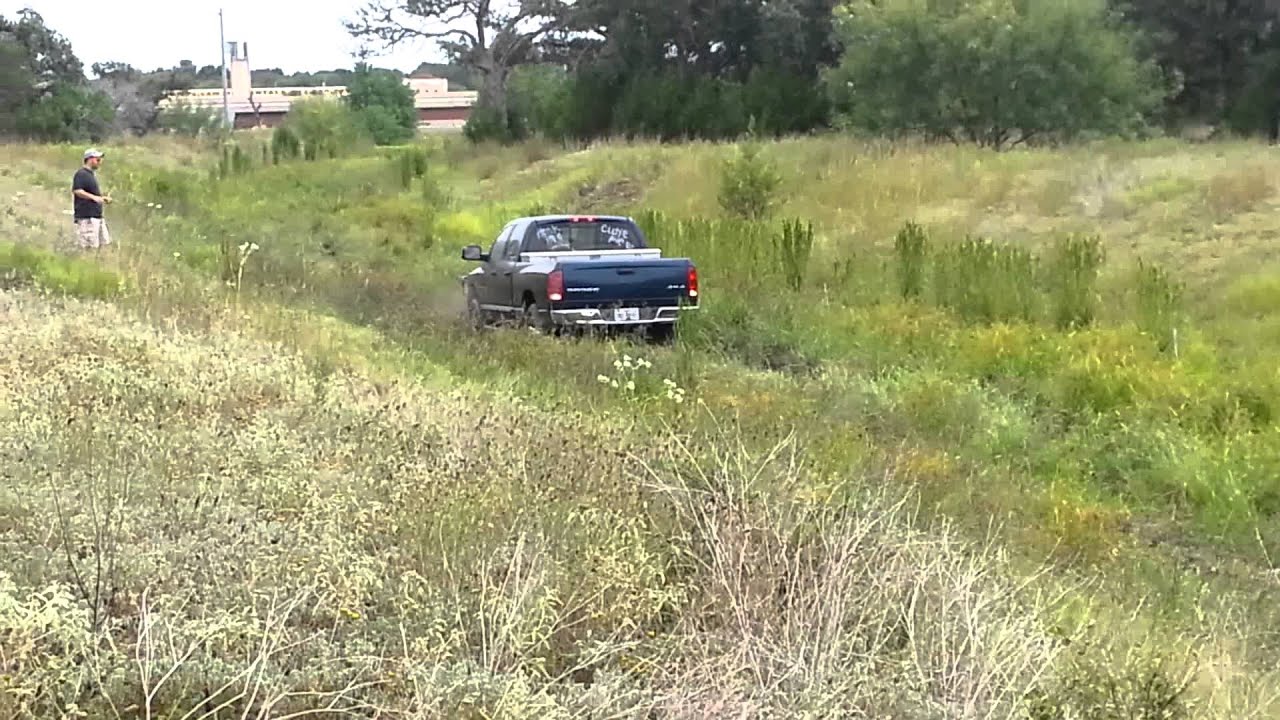 Dodge ram gets stuck in mud - YouTube
