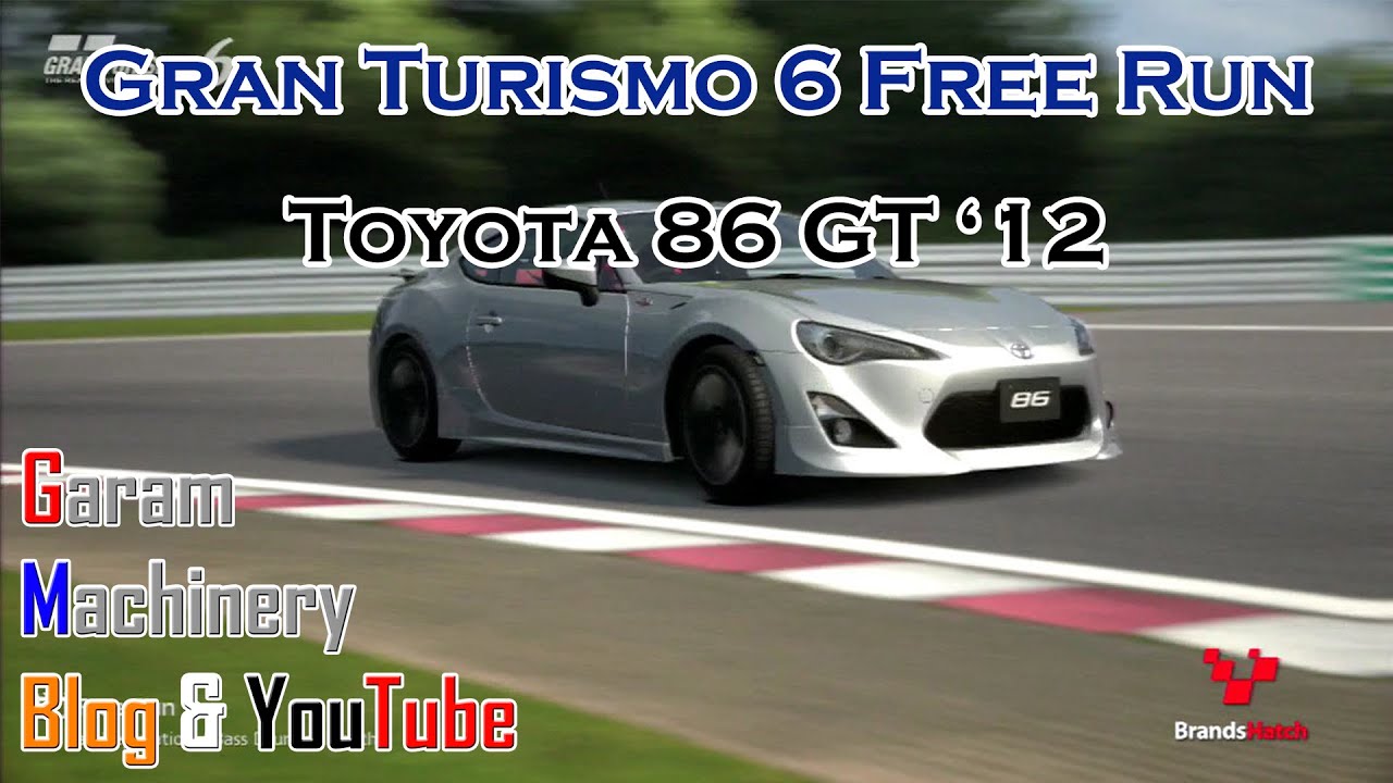 [GT6] Toyota FT 86 GT 12 Brands Hatch Free Run - YouTube