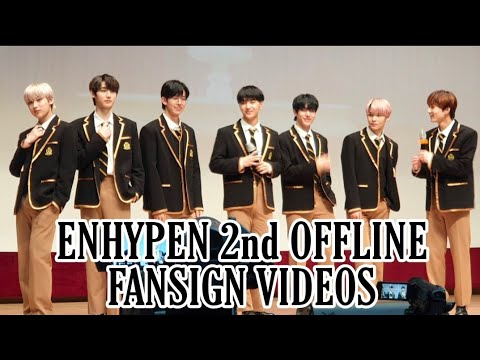 ENHYPEN 2nd OFFLINE FANSIGN (VIDEOS AND PICTURES) 050221 - YouTube