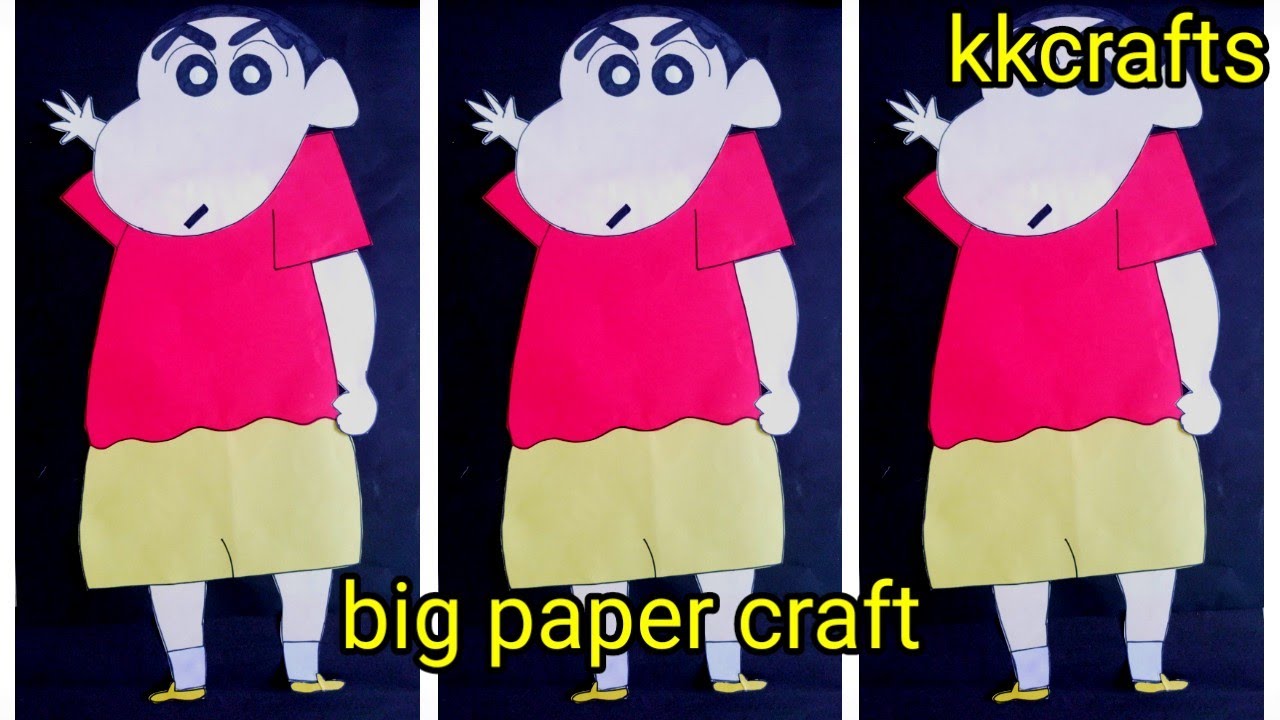 how to make a big paper craft shin-chan/decoration ideas for children's ...
