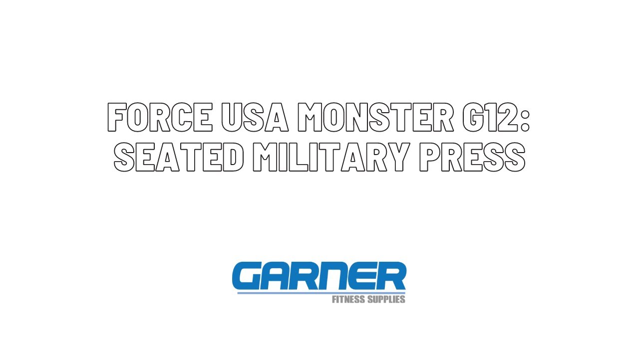 FORCE USA Monster G12: Seated Military Press - YouTube