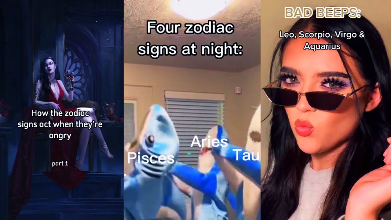 Relatable ZODIAC SIGNS tiktok compilations ☾ ⋆ - YouTube