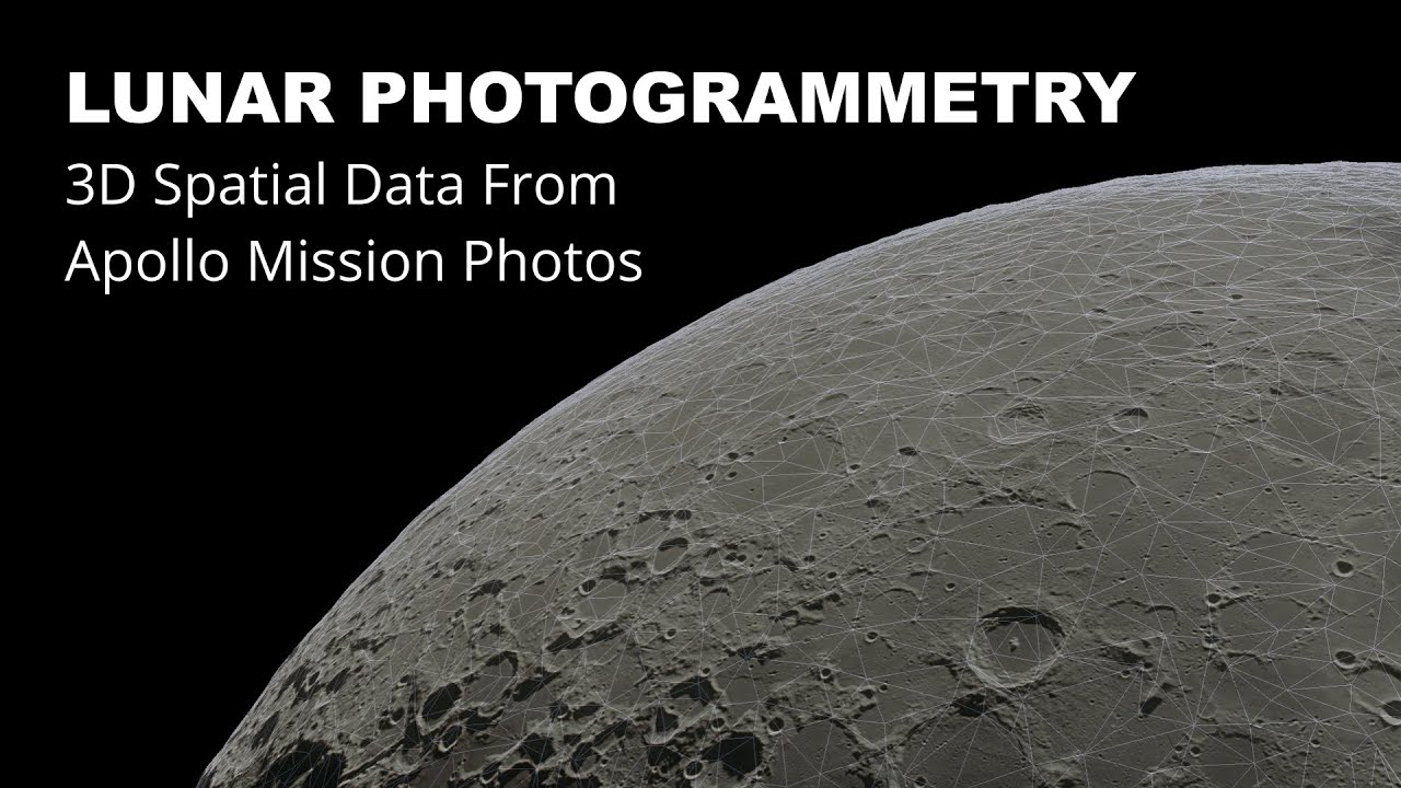 Lunar Photogrammetry: 3D Spatial Data from Apollo Mission Photos - YouTube