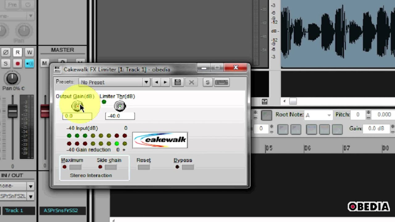 CAKEWALK SONAR: How to use a Limiter - YouTube
