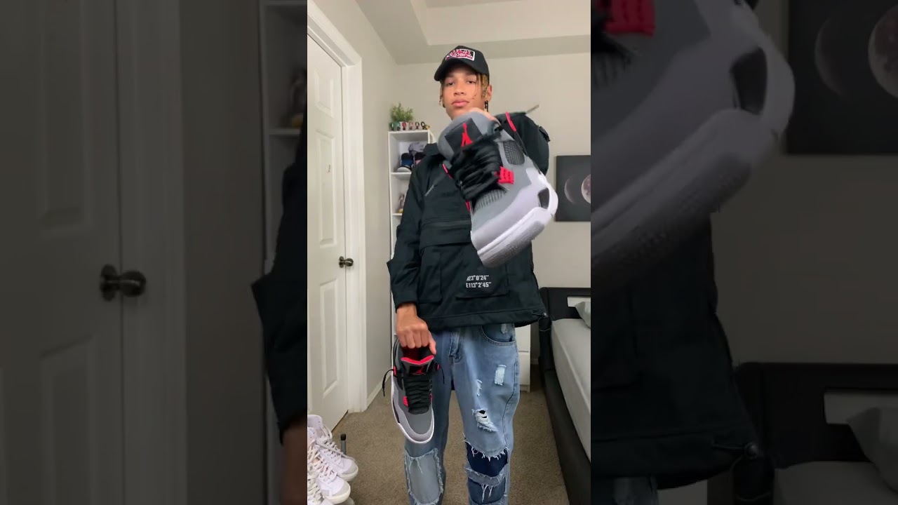 How To Style Jordan 4 || styling my shoes V15 - YouTube