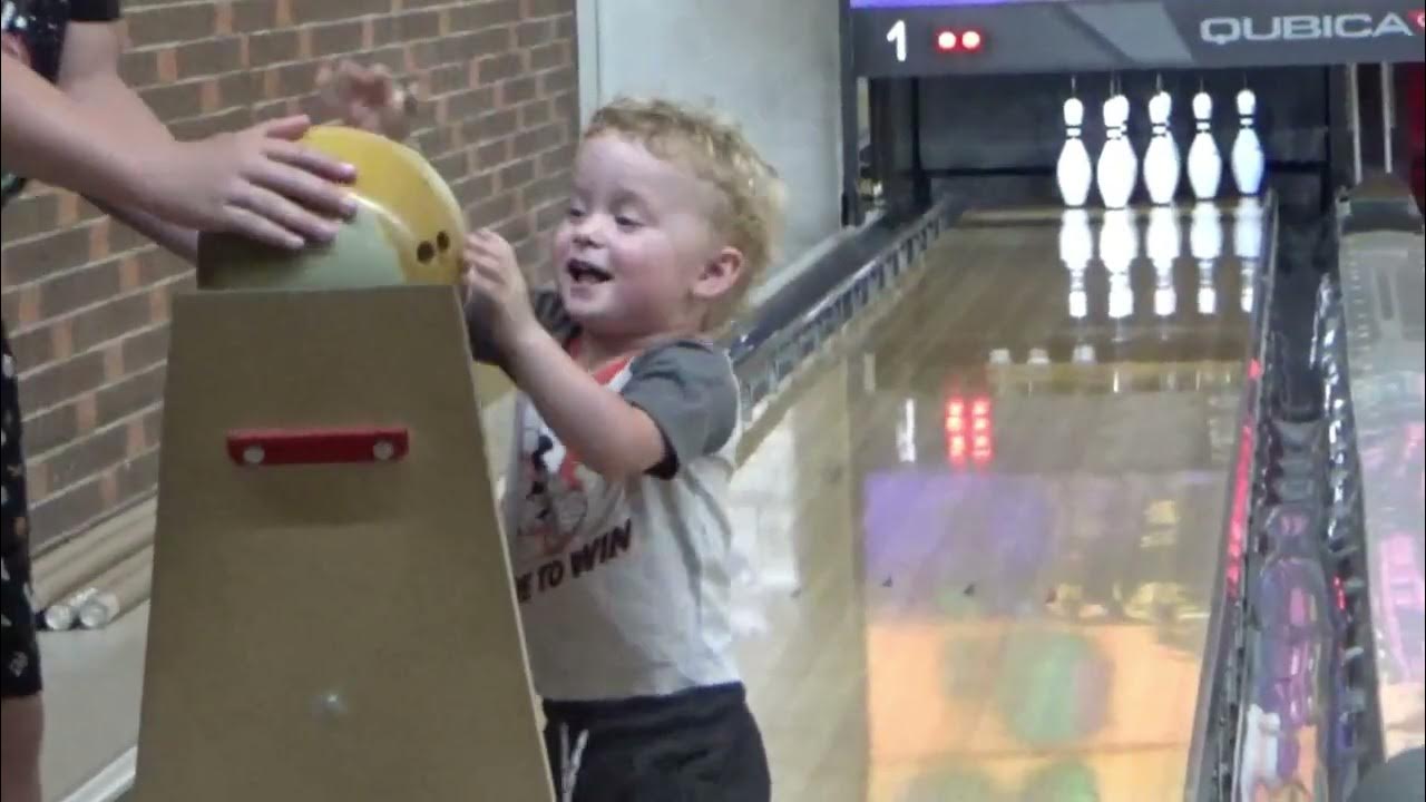 Graysons 1st Go At Ten Pin Bowling Youtube