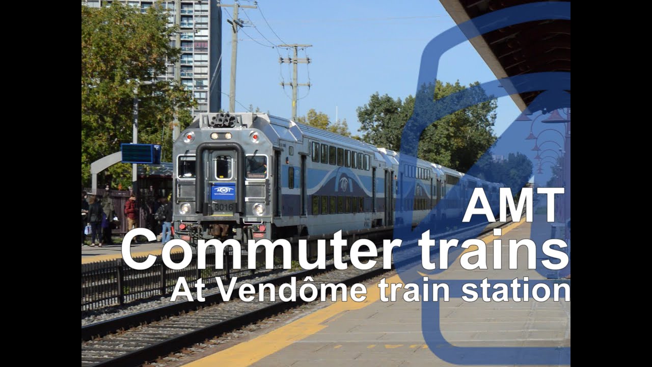 AMT commuter trains at Vendôme train station (August & September 2014 ...