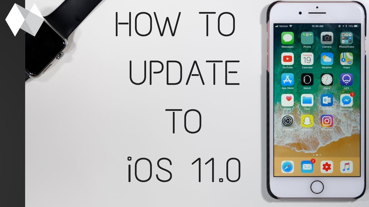iOS 11 RELEASED!!! How to Update! (WITHOUT A COMPUTER) - YouTube