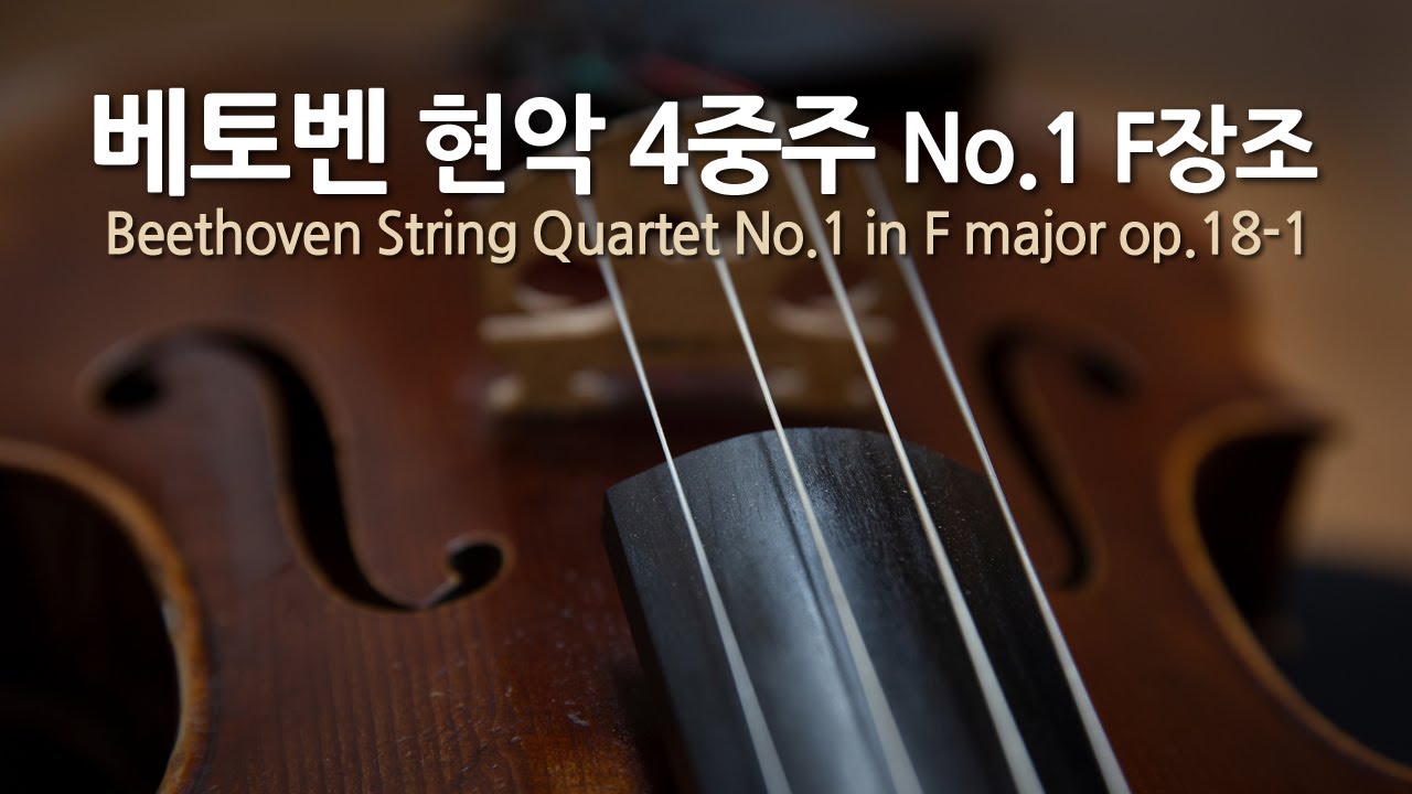 베토벤 현악 4중주 No.1 F장조 op.18-1 | Beethoven String Quartet No.1 in F major op.18-1 | 아마데우스 콰르텟 - YouTube